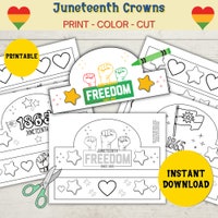 Juneteenth Color by Number Coloring Page for Kids, Juneteenth ...