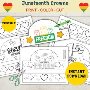 Juneteenth Printable Crown Craft | DIY Celebration Craft | Juneteenth ...