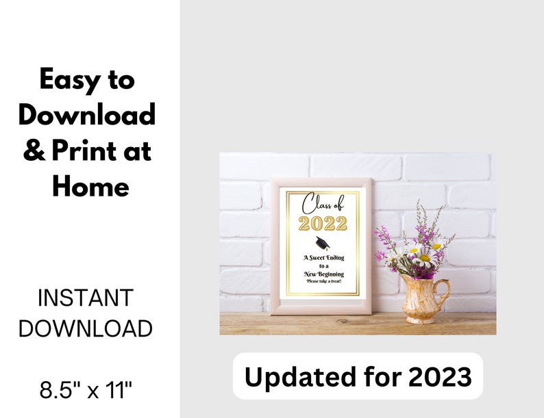 Graduation Party Table Signs Printable Grad Party Signs - Etsy