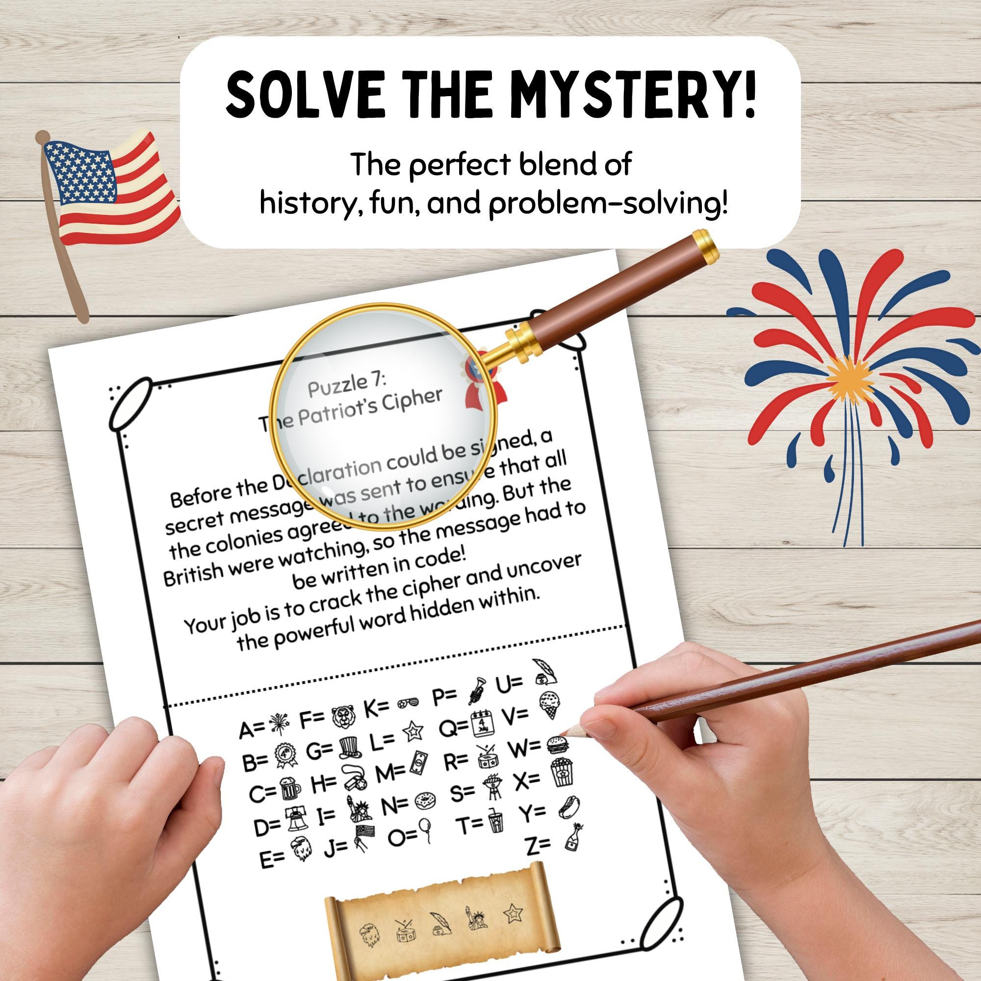 Declaration Decoder Escape Room | Printable History Game | American ...