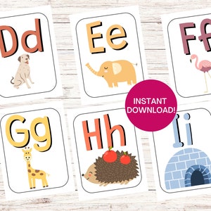 Classroom Alphabet Posters | Kindergarten Posters | Preschool Posters ...