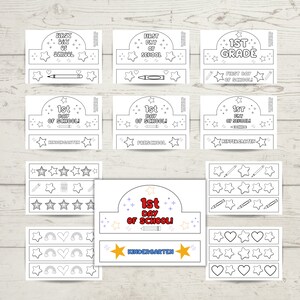 First Day of School Crown Craft | Printable Paper Hat | Hat for ...