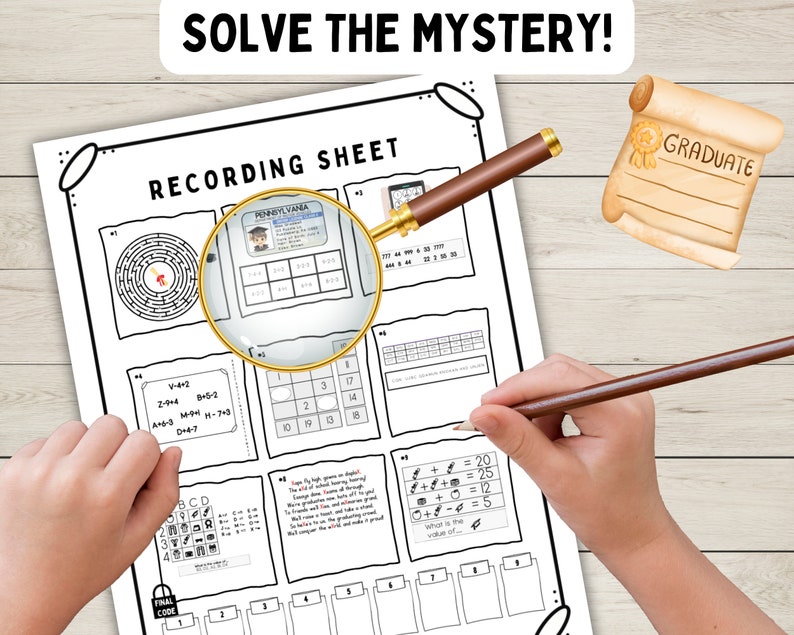 Graduation Escape Room | Printable Escape Room Game | Family Game Night ...