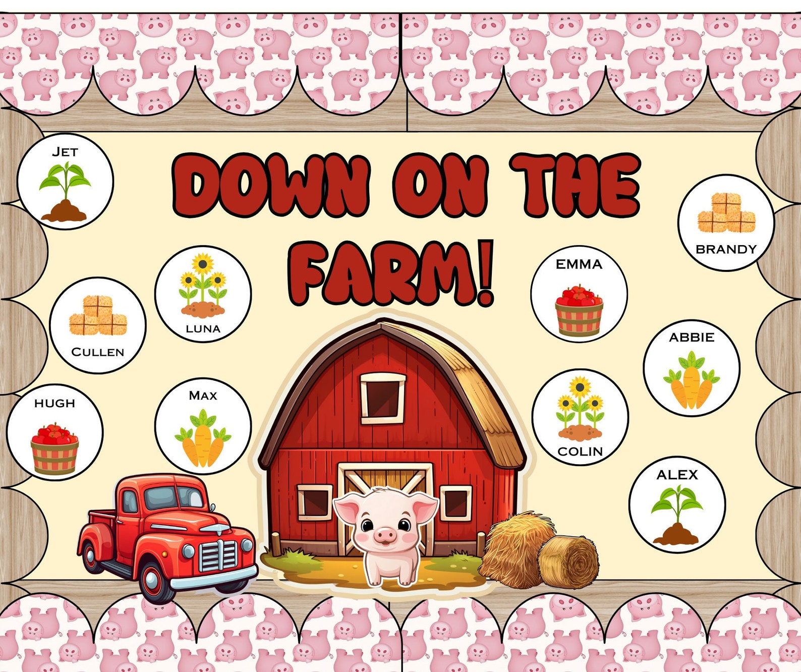 Down on the Farm Bulletin Board Kit | Back to School Bulletin Board ...