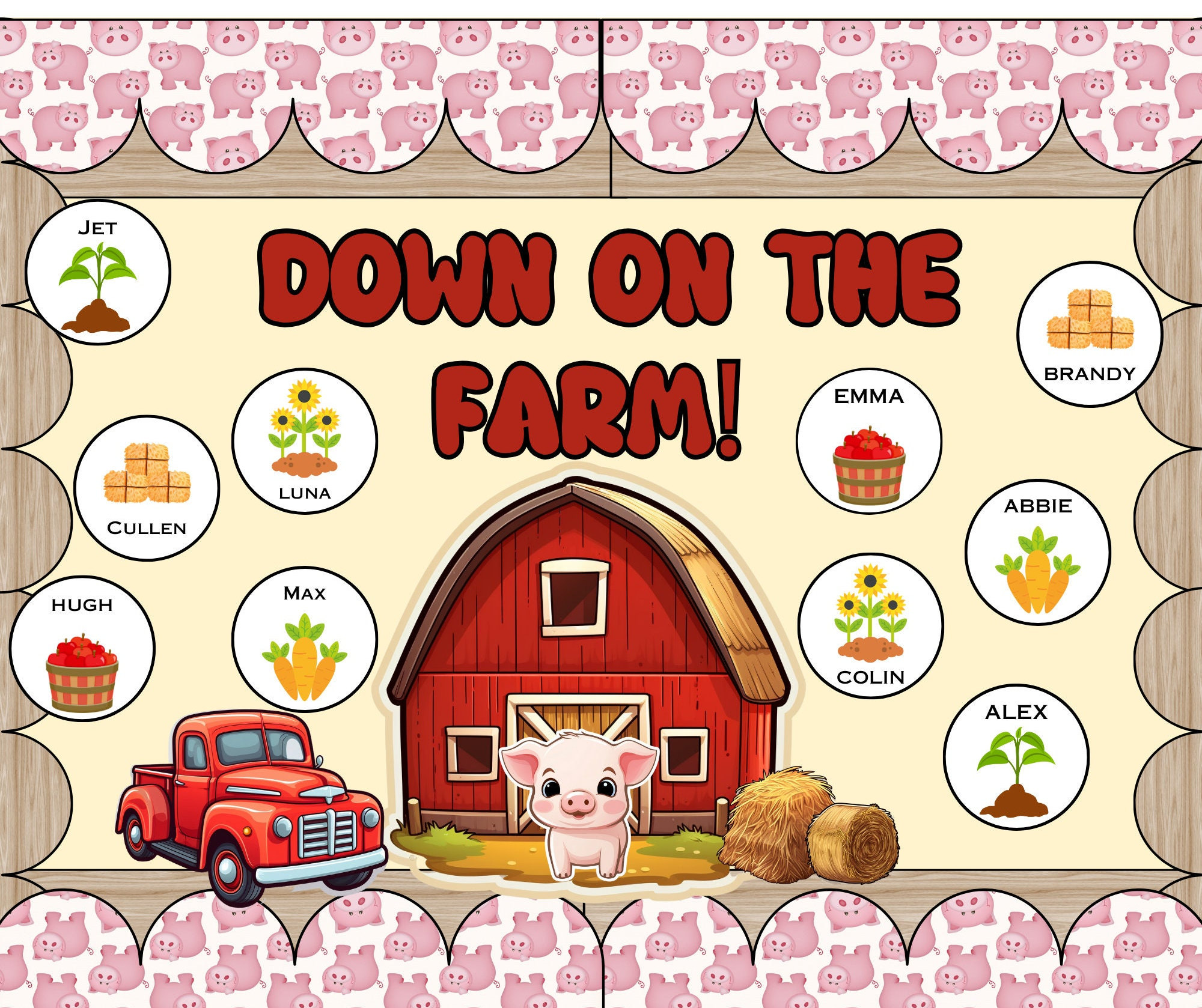 Down on the Farm Bulletin Board Kit | Back to School Bulletin Board ...
