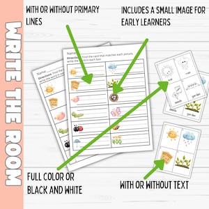 Spring Write the Room | Printable Spring Vocabulary Activity for Kids ...