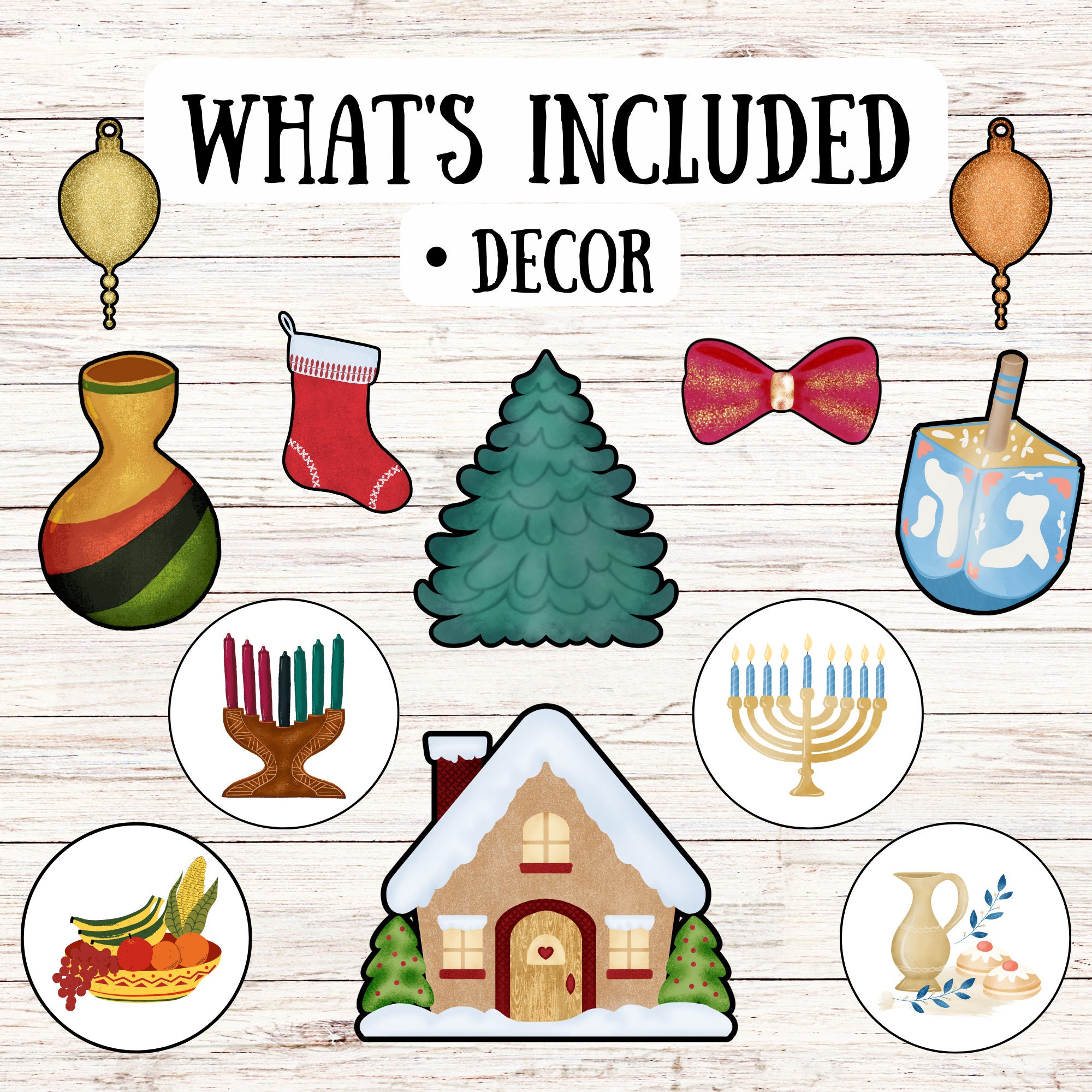 Holiday Era Bulletin Board Kit | Winter Bulletin Board | Retro Groovy ...
