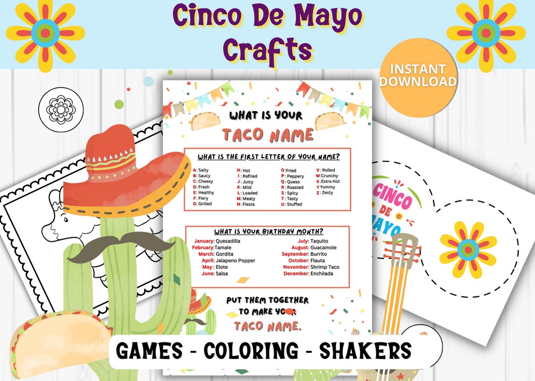 Cinco De Mayo Crafts | Shaker Craft | Kids Cinco De Mayo | What's Your ...