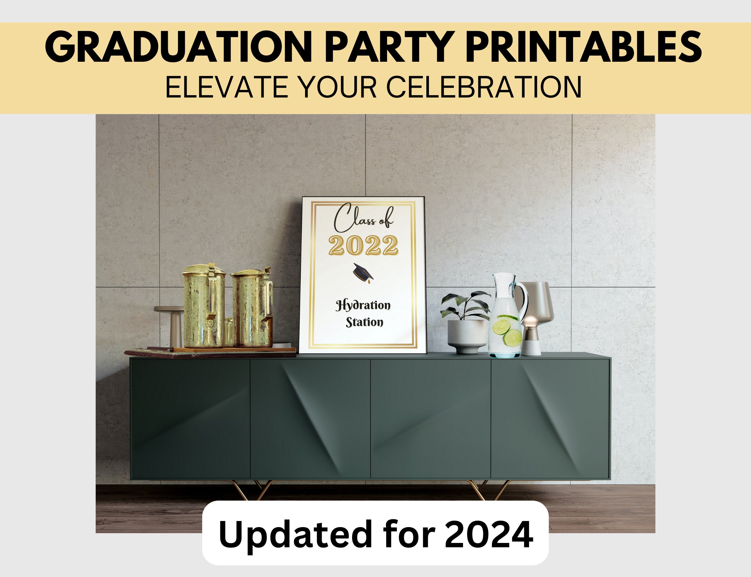 Graduation Party Table Signs Printable Grad Party Signs Graduation ...