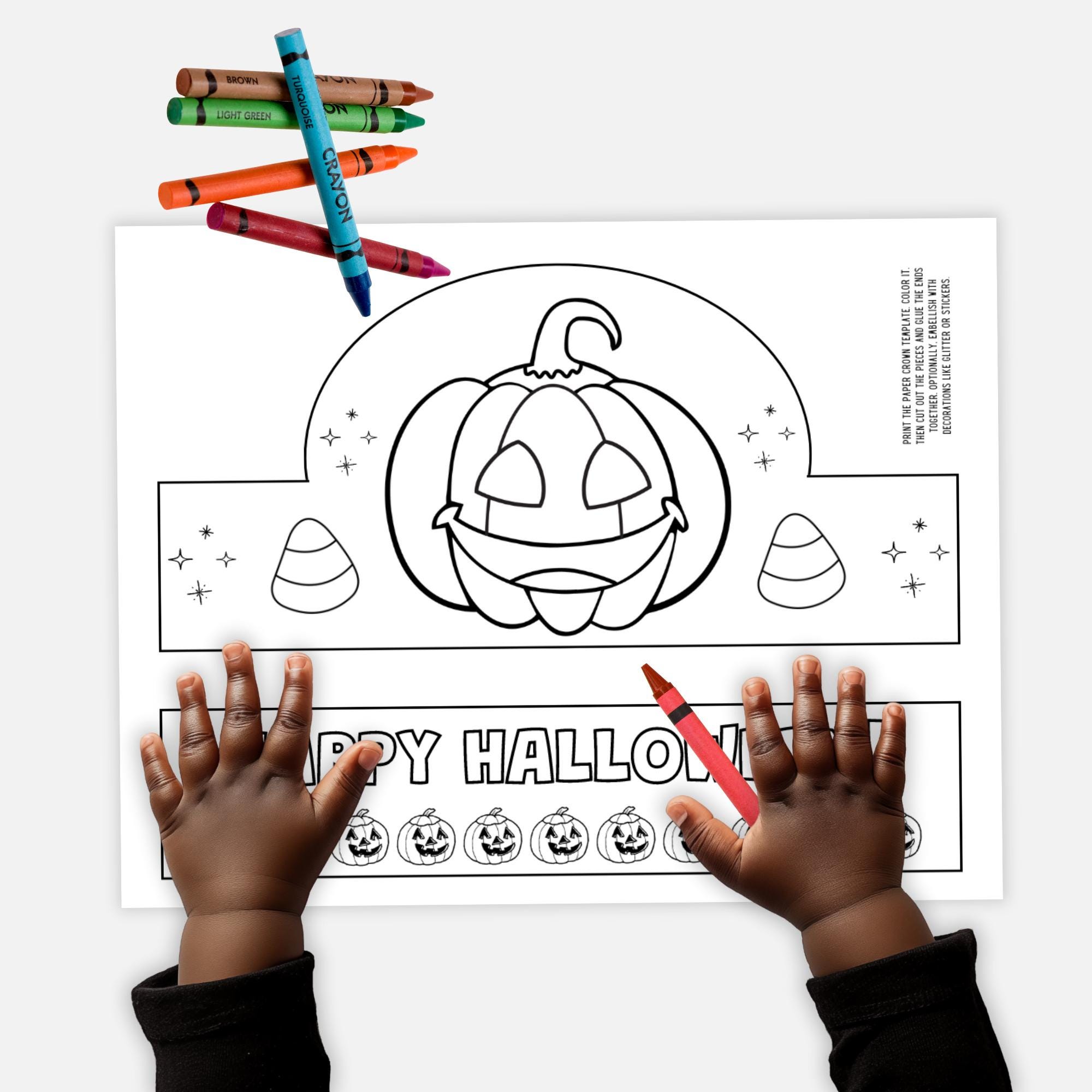 Halloween Paper Crown Activity for Kids – Perfect for Preschool ...
