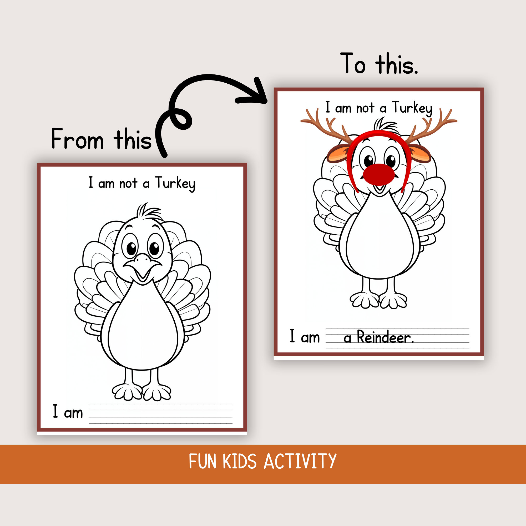 Turkey in Disguise | Turkey Craft Printable | Thanksgiving Creative ...