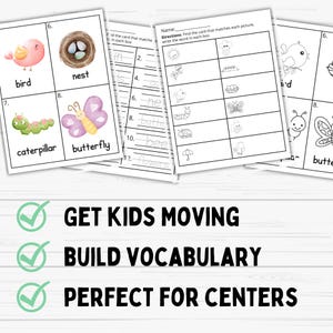 Spring Write the Room | Printable Spring Vocabulary Activity for Kids ...