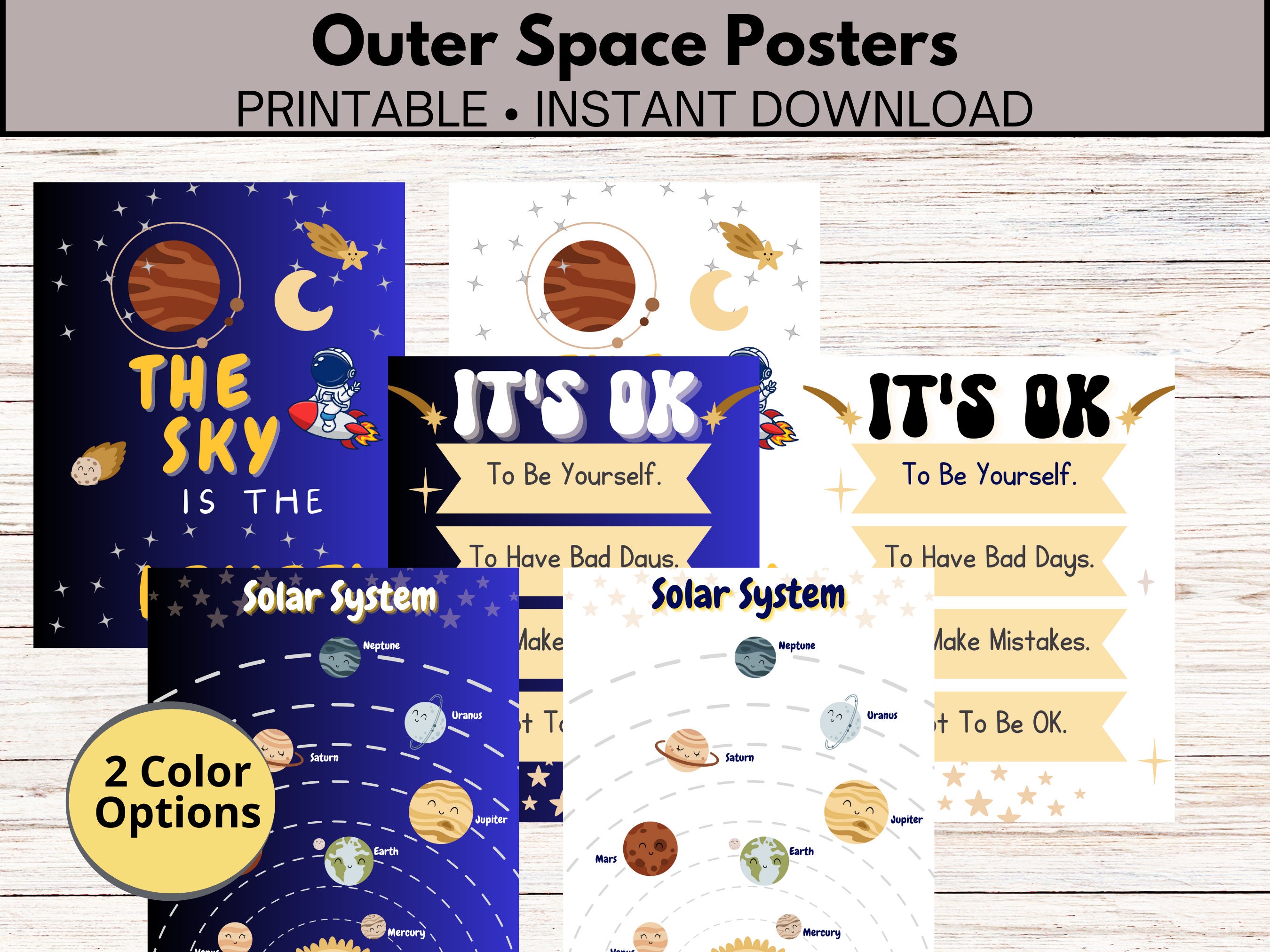 Solar System Classroom Posters Classroom Decoration - Etsy