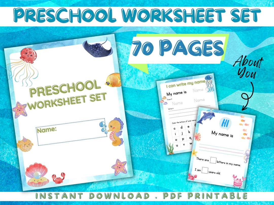 Under the Sea Preschool Worksheets Pre-k Activities Kindergarten ...