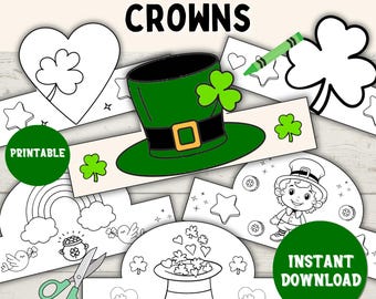 St. Patrick’s Day Shamrock Hat Craft – Printable Kids’ Activity - Etsy