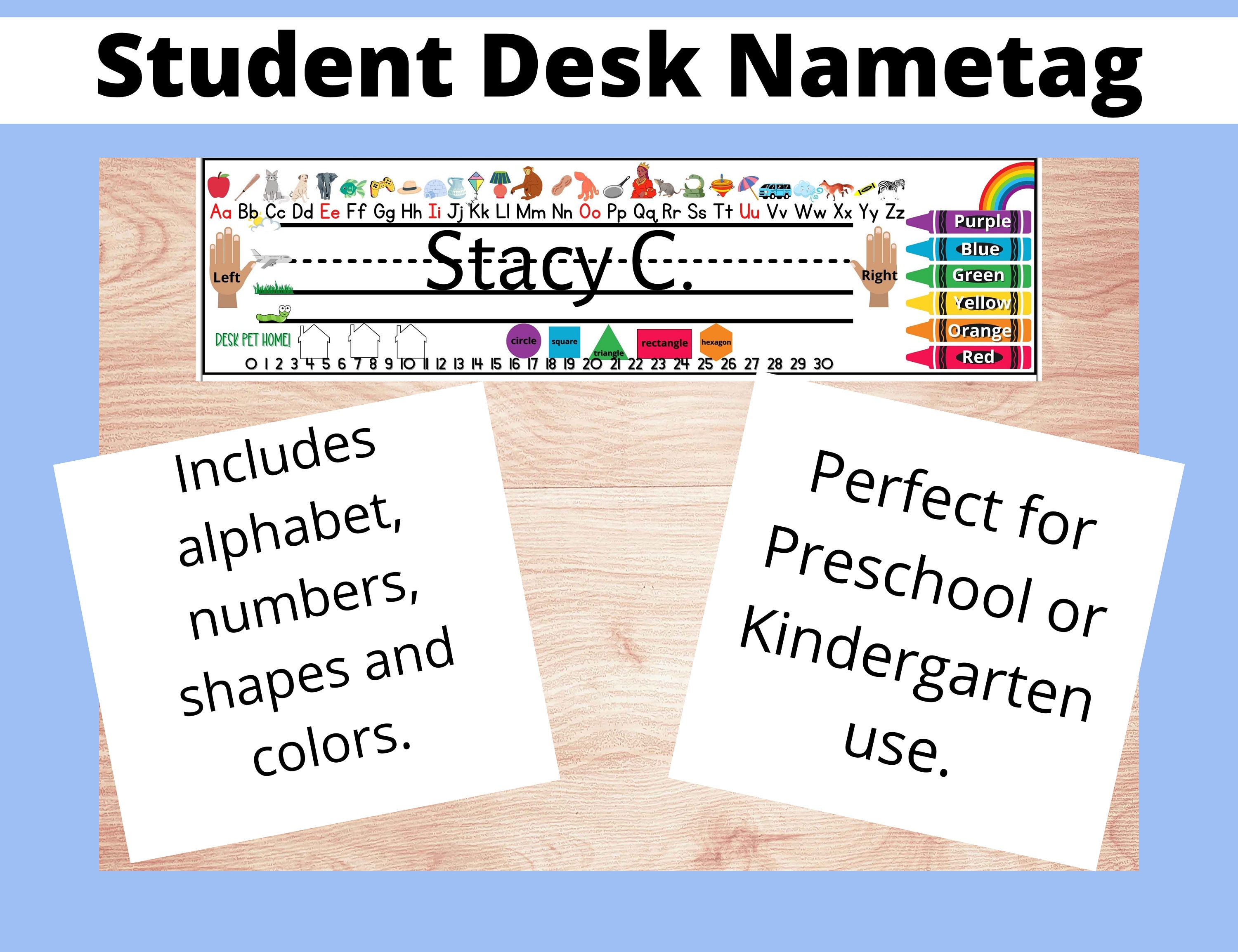 Desk Name Tag - Etsy