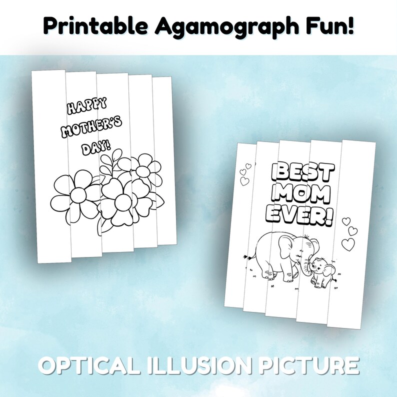 Mother's Day Agamograph Craft | Printable Mother's Day Activity for ...
