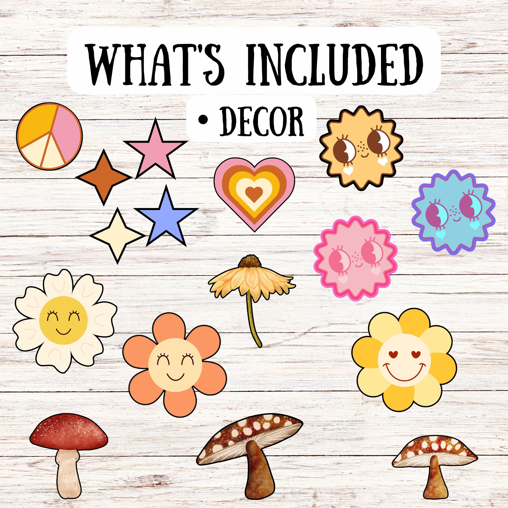 Retro Kindness Bulletin Board Kit Valentine Kindness Classroom Theme ...