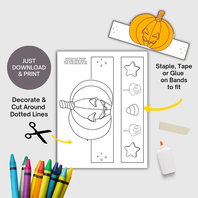 Halloween Paper Crown Activity for Kids – Perfect for Preschool ...