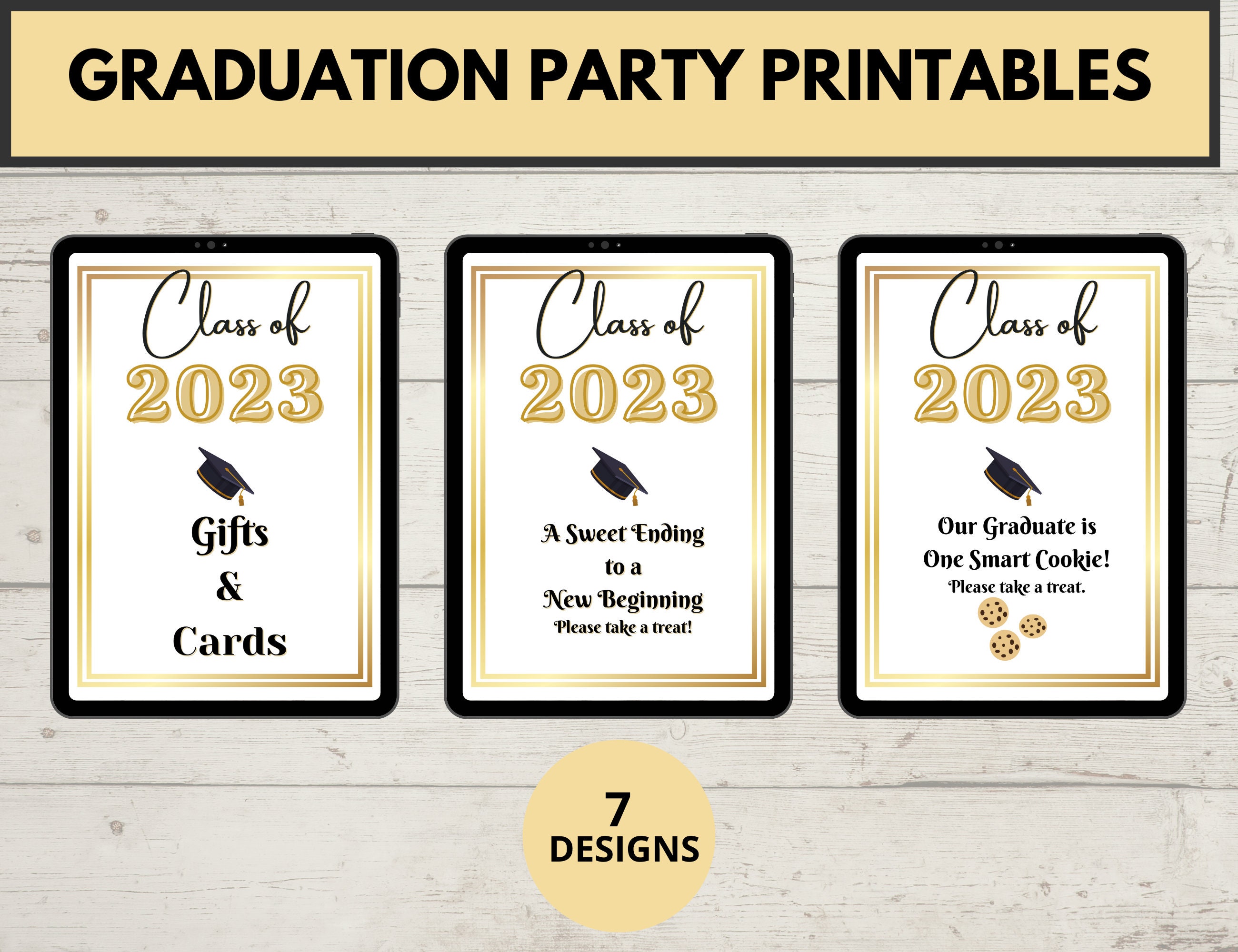 Graduation Party Table Signs Printable Grad Party Signs - Etsy