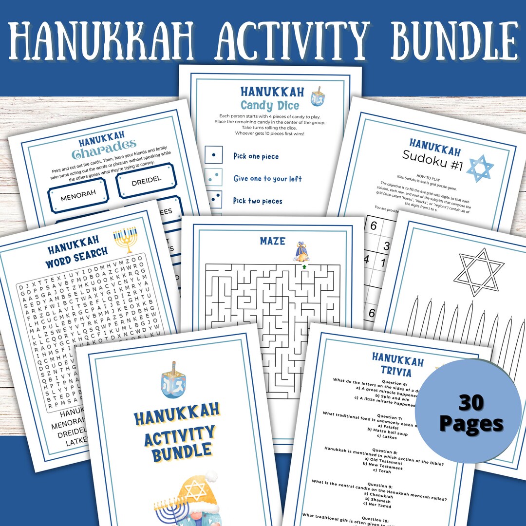 Hanukkah Games | Jewish Holiday | Hanukkah Trivia | Hanukkah Party ...