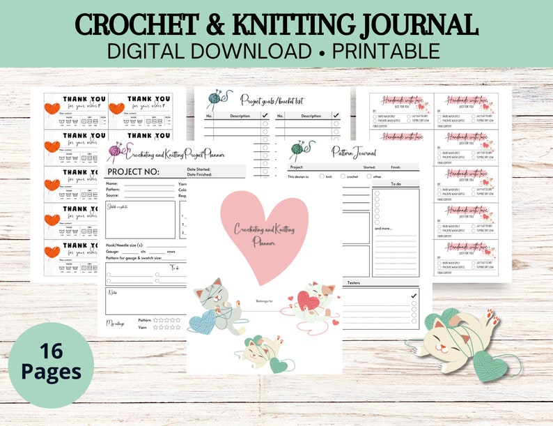 Crochet and Knitting Journal - Etsy
