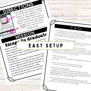 Graduation Escape Room | Printable Escape Room Game | Family Game Night ...