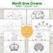 Mardi Gras Crown Craft - Carnival Headband - King Queen Crown Template ...
