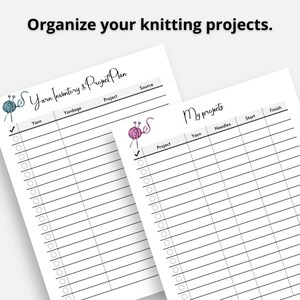 Crochet and Knitting Journal - Etsy