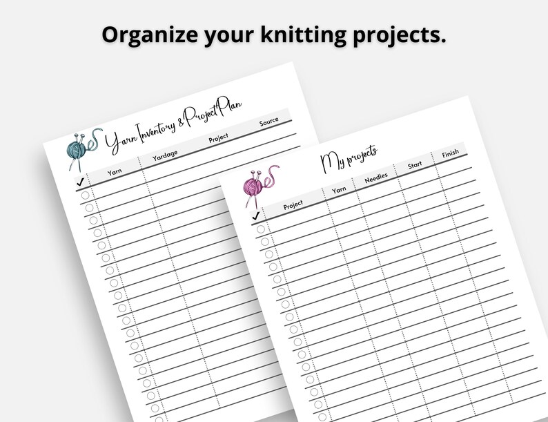 Crochet and Knitting Journal - Etsy