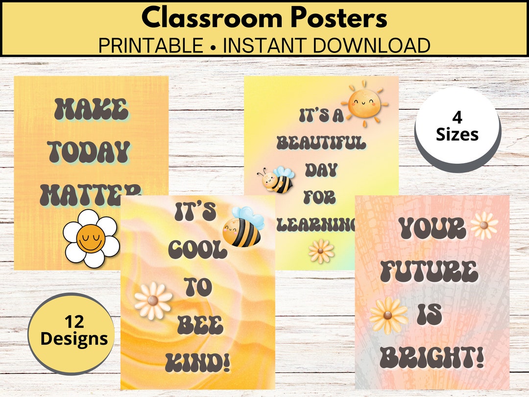 Bee Theme Classroom Posters, Classroom Decoration, Kindergarten ...