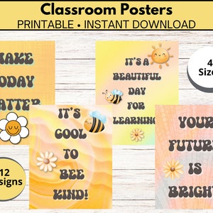 Bee Theme Classroom Posters, Classroom Decoration, Kindergarten ...