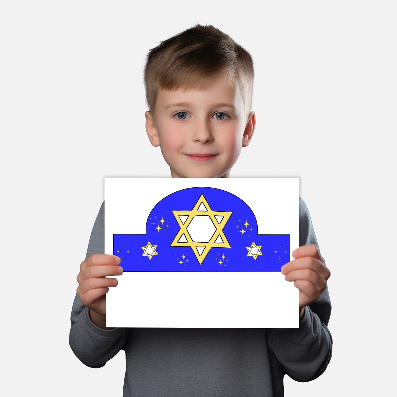 Hanukkah Crown Printable - Chanukah Menorah Hat Craft - Jewish ...