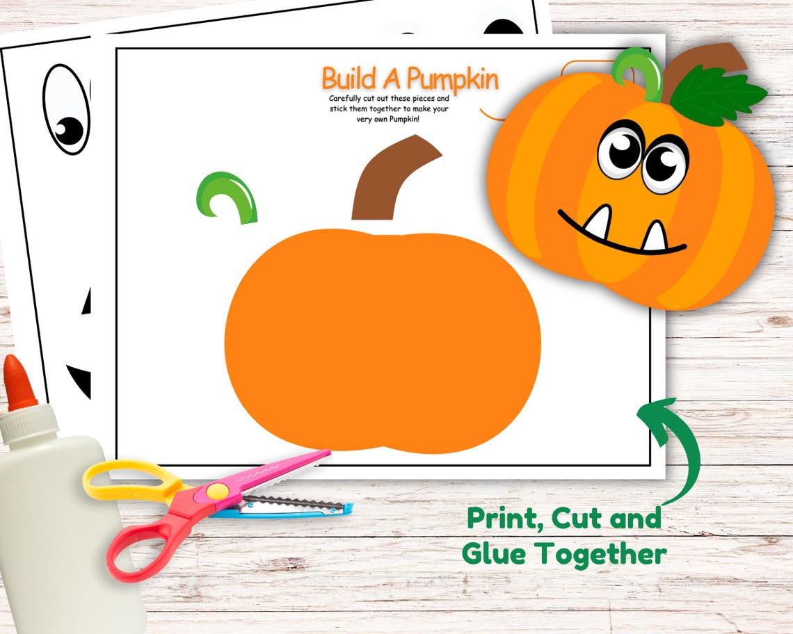 Printable Halloween Craft Bundle | Finger Puppets, Build-a-crafts ...