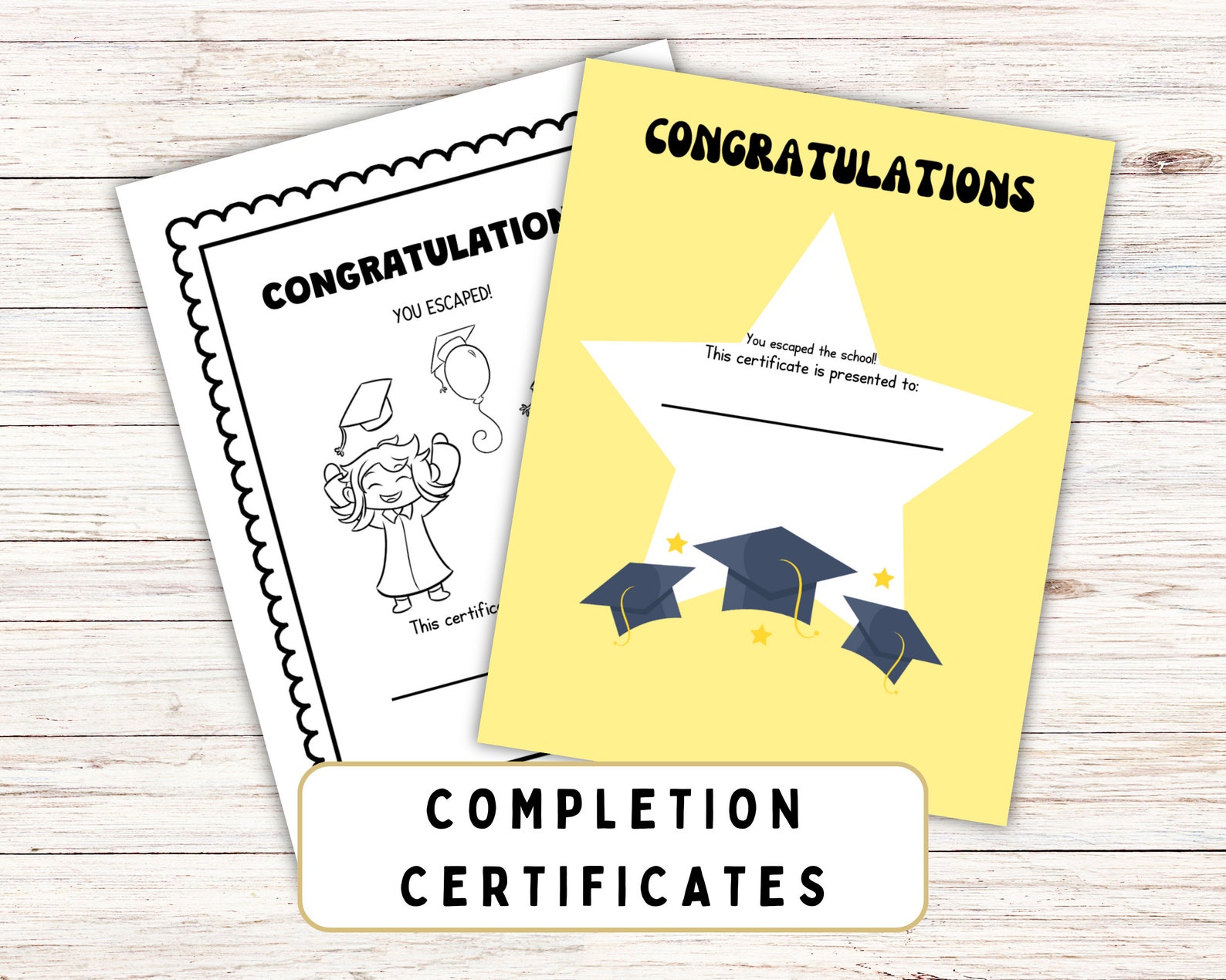 Graduation Escape Room | Printable Escape Room Game | Family Game Night ...