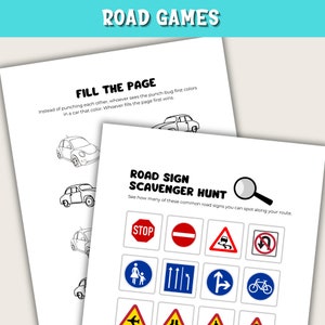 Road Trip Game and Activity Bundle | License Plate Game Printable ...