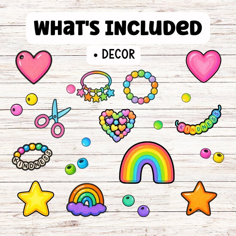 Friendship Bracelet Bulletin Board Kit | Kindness Classroom Decor ...