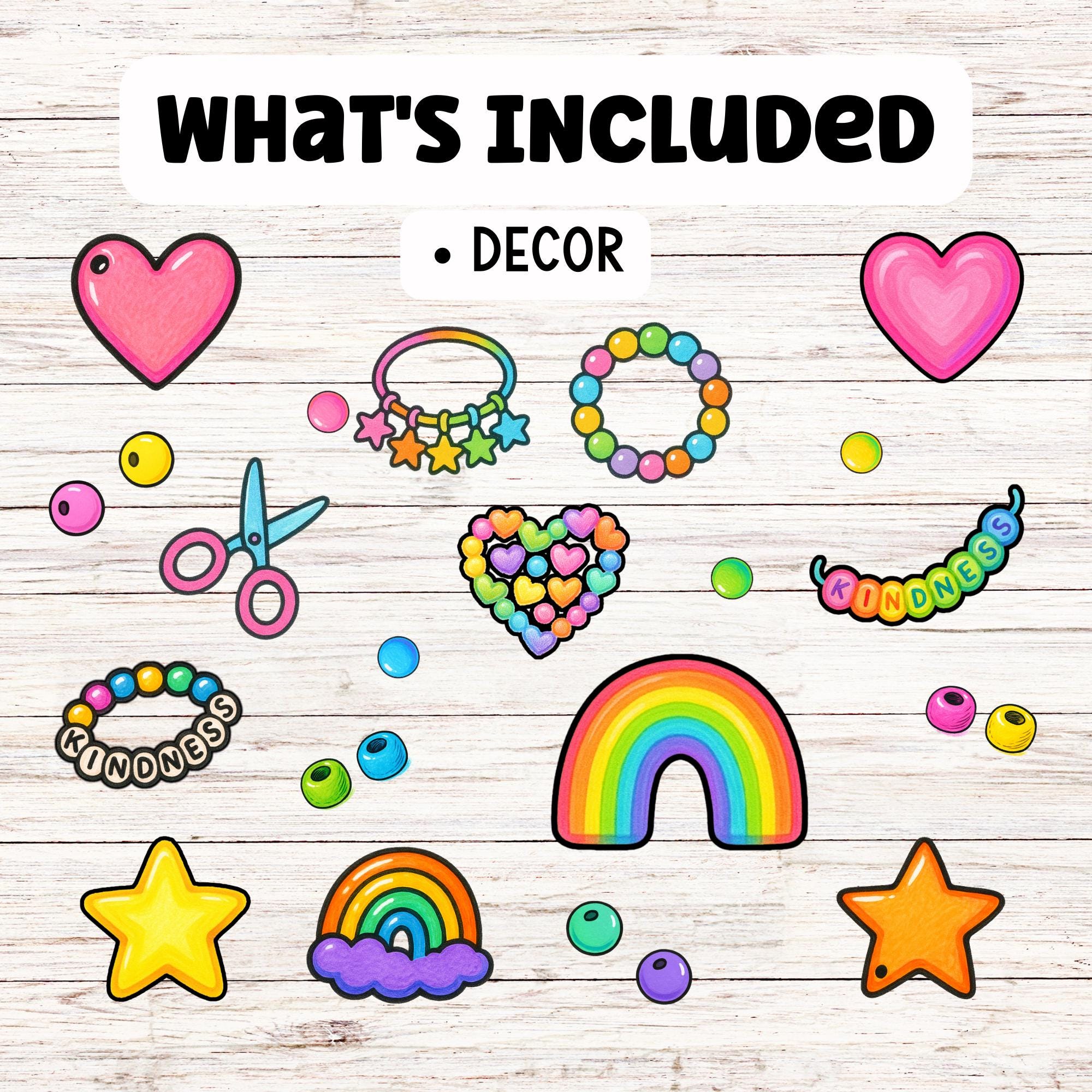 Friendship Bracelet Bulletin Board Kit | Kindness Classroom Decor ...