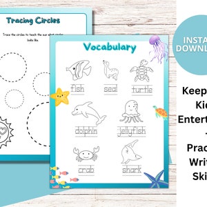 Under the Sea Preschool Worksheets Pre-k Activities Kindergarten ...