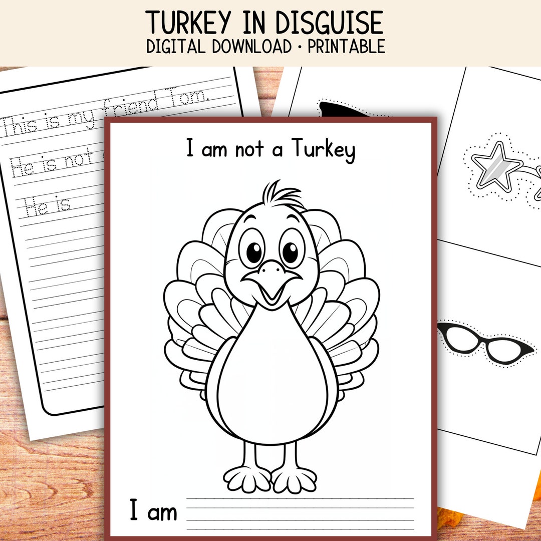 Turkey in Disguise | Turkey Craft Printable | Thanksgiving Creative ...