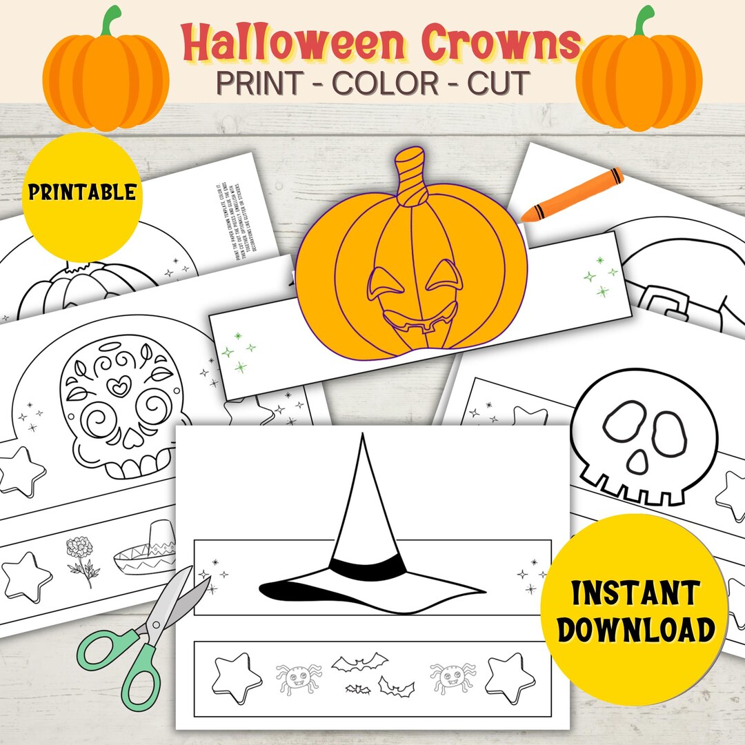 Halloween Paper Crown Activity for Kids – Perfect for Preschool ...