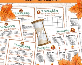 Turkey Time Challenge | Thanksgiving Party Games for Kids & Families ...