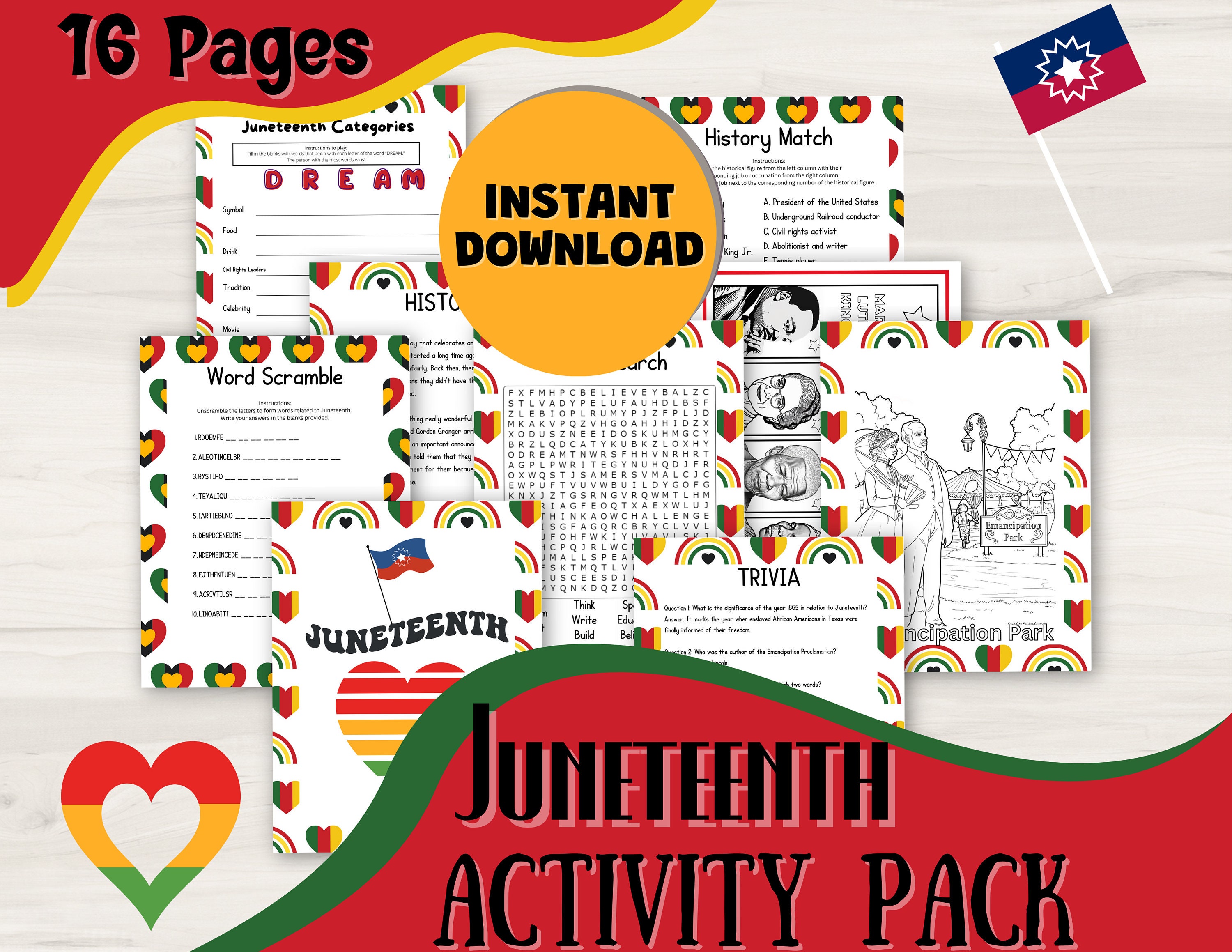 Juneteenth Trivia Game | Juneteenth Activities | Kids Juneteenth Games ...