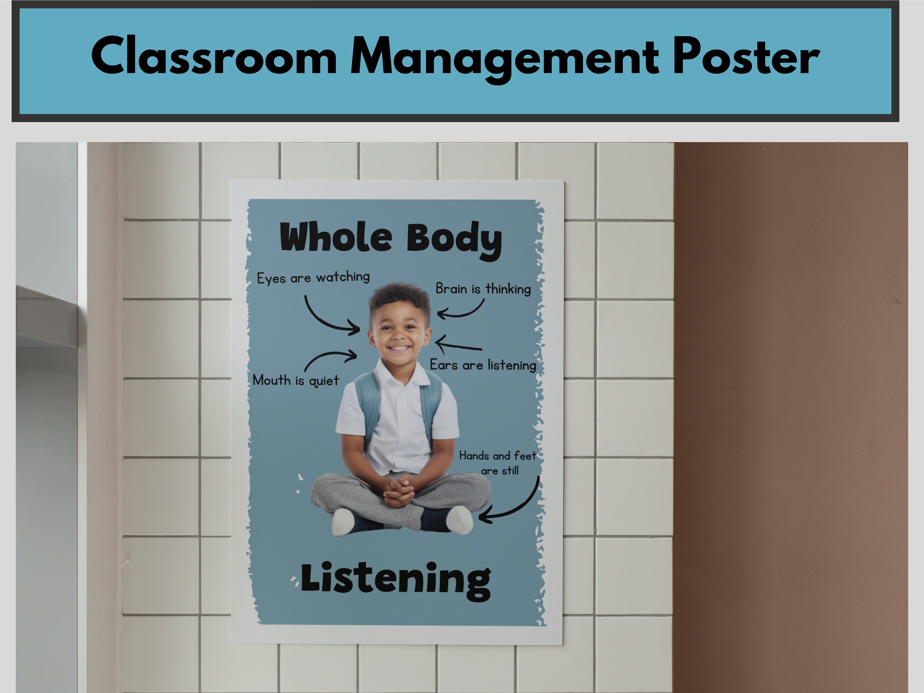 Whole Body Listening Poster | Classroom Decor| Kindergarten, Preschool ...
