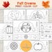Fall Season Paper Crown Activity for Kids, Thanksgiving DIY Printable ...