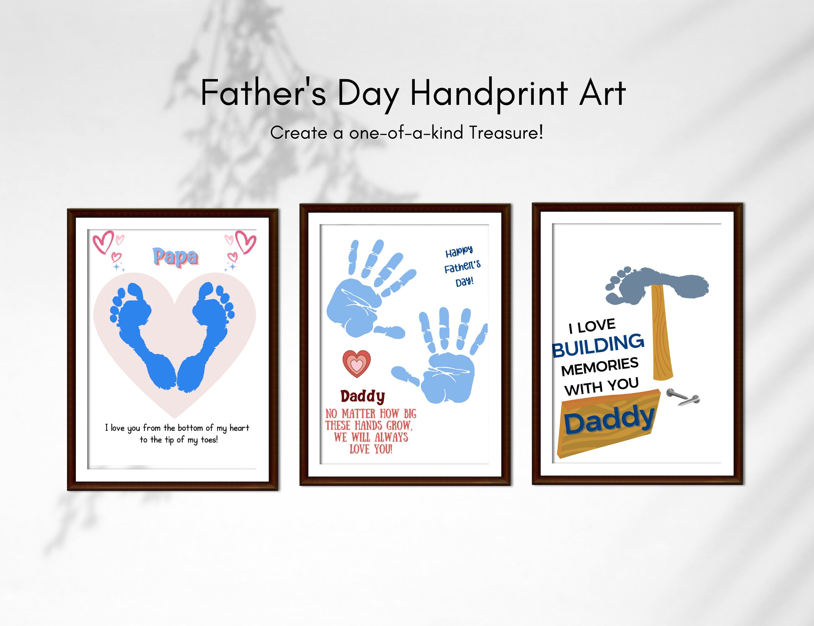 Father's Day Handprint Craft Bundle Kids Handprint Art - Etsy