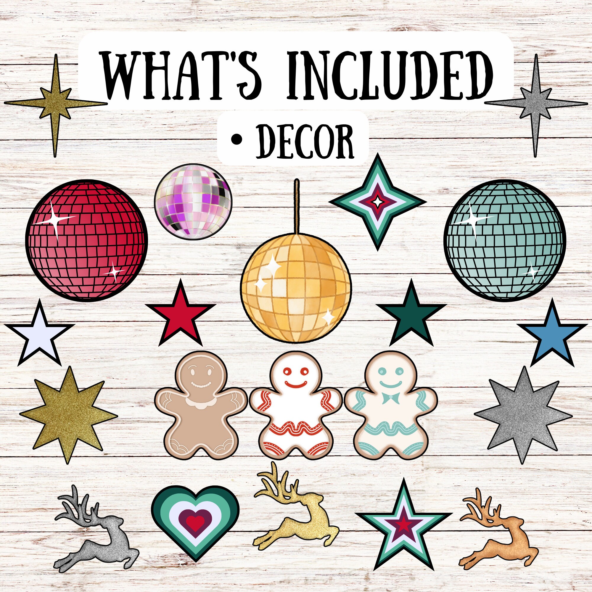 Holiday Era Bulletin Board Kit | Winter Bulletin Board | Retro Groovy ...