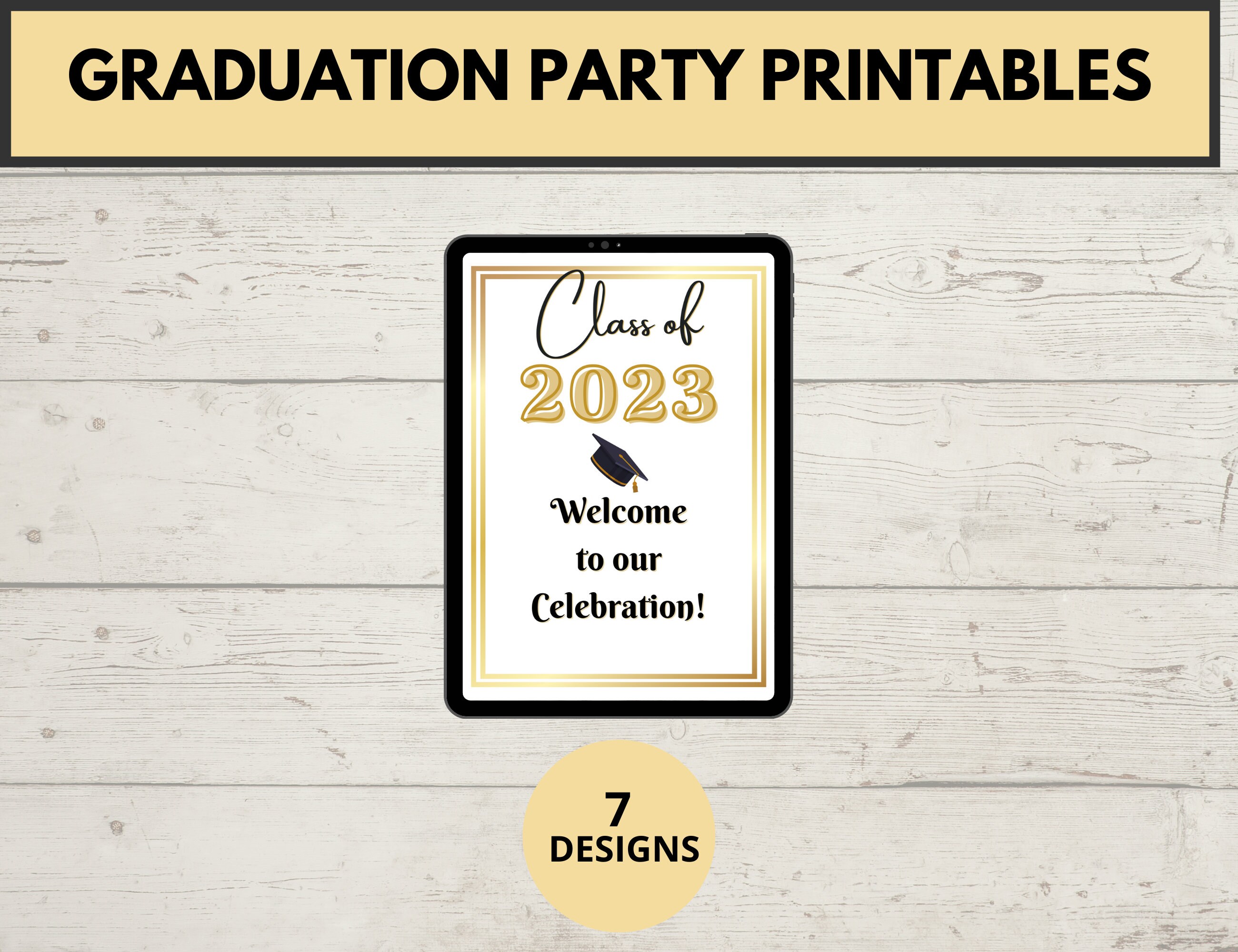 Graduation Party Table Signs Printable Grad Party Signs - Etsy