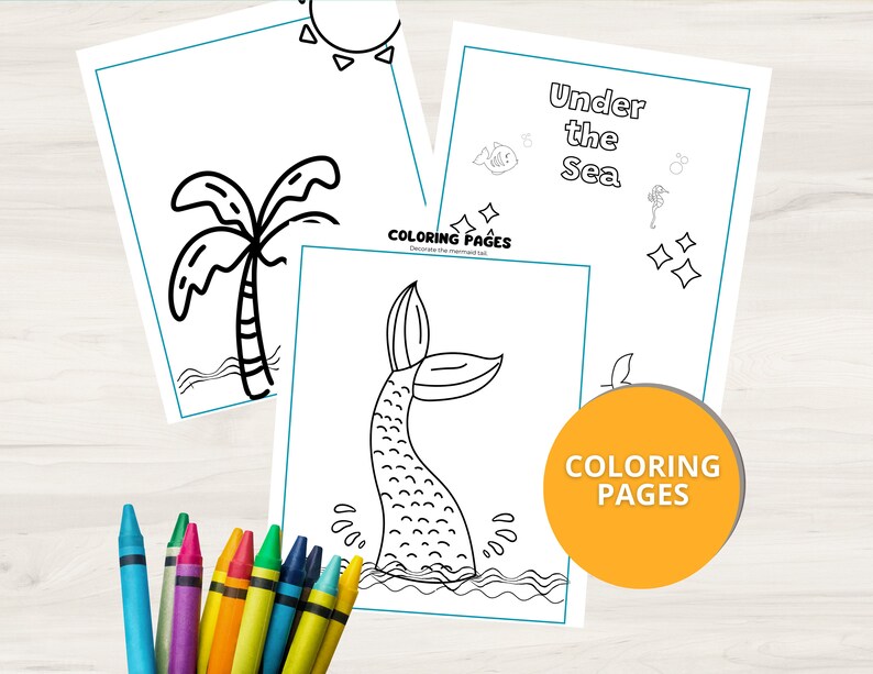 Summer Kids Activity Bundle, Summer Coloring Pages, Word Search, Summer ...