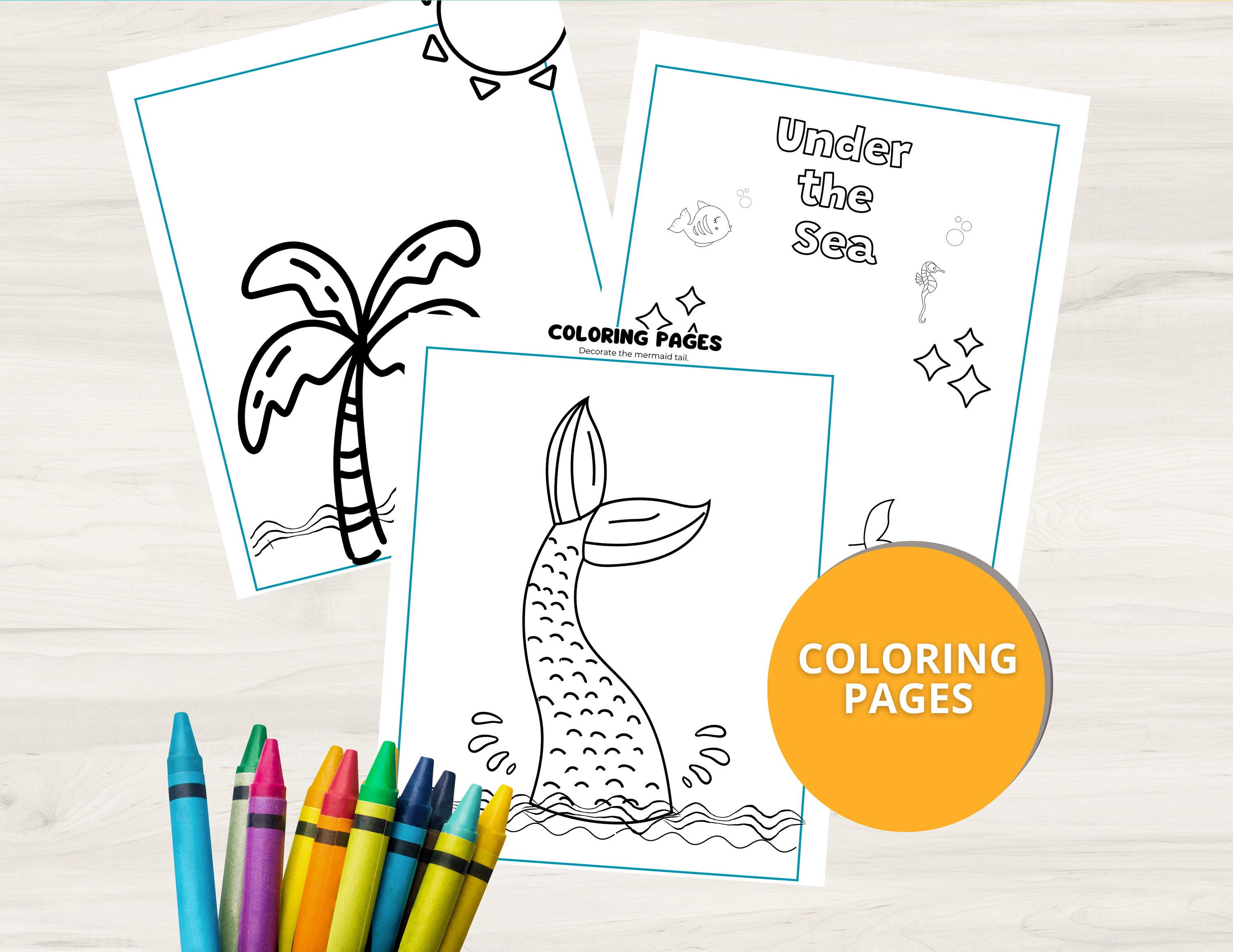 Summer Kids Activity Bundle, Summer Coloring Pages, Word Search, Summer ...